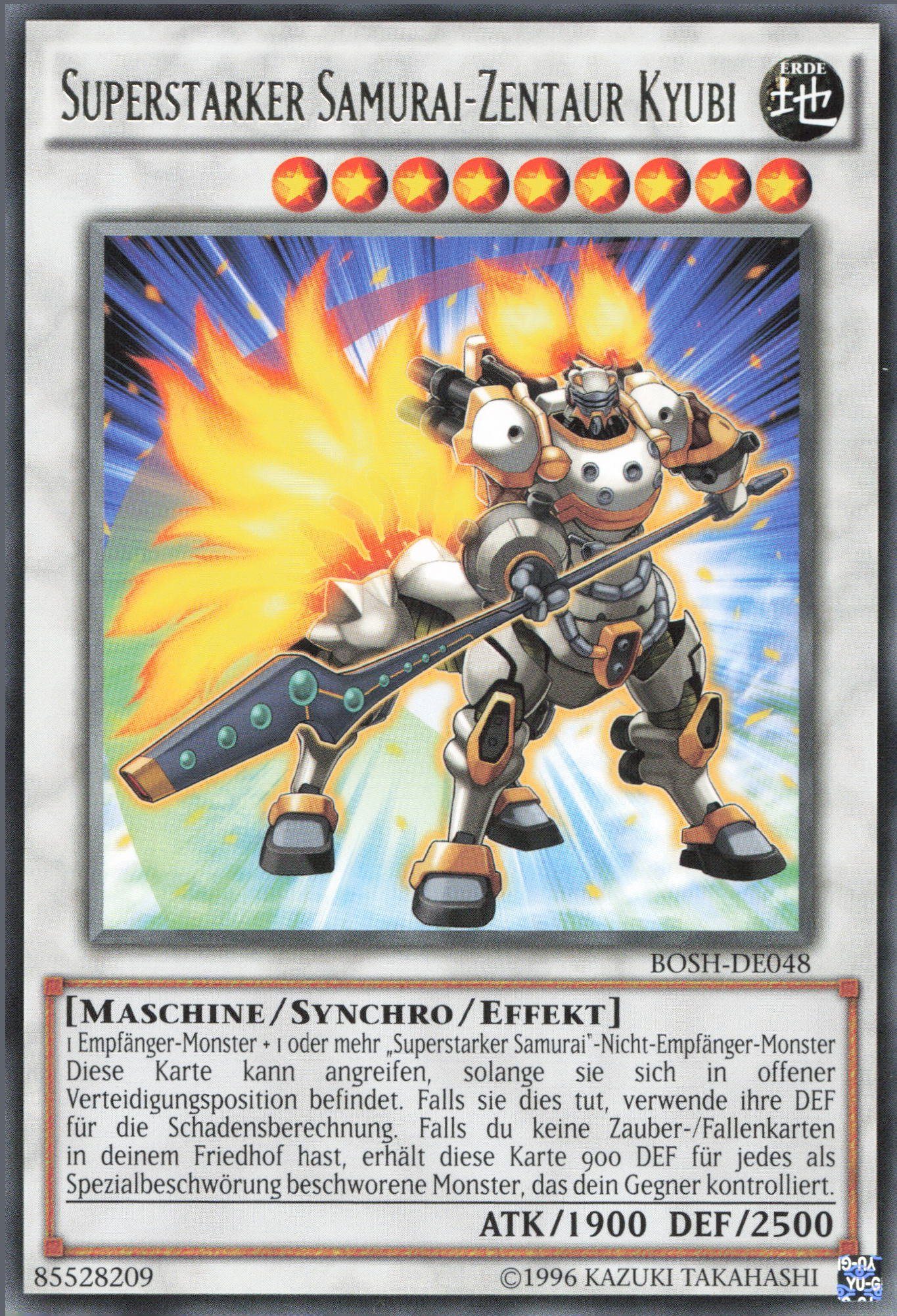 Recollectibles Sammelkarte Yugioh Karte Superstarker Samurai Zentaur