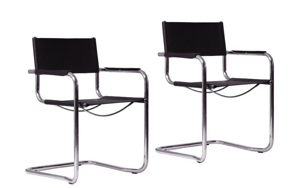 Pemora Freischwinger Schwingstuhl Stapelstuhl Esszimmerstuhl 2 Er Set