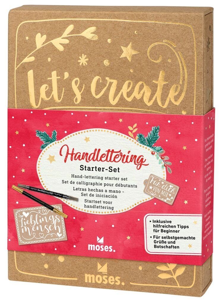 moses Kalligraphie-Stift Handlettering Starter-Set Winterwunder