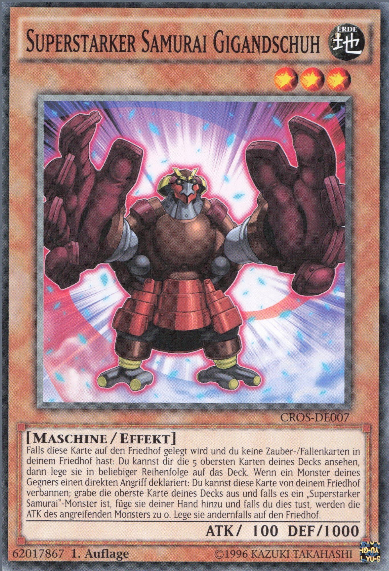 Recollectibles Sammelkarte Yugioh Karte Superstarker Samurai