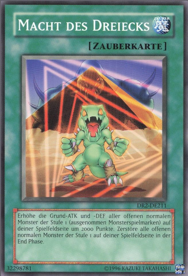 Recollectibles Sammelkarte Yugioh Karte Macht Des Dreiecks Yu Gi Oh