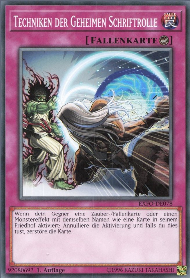 Recollectibles Sammelkarte Yugioh Karte Techniken Der Geheimen