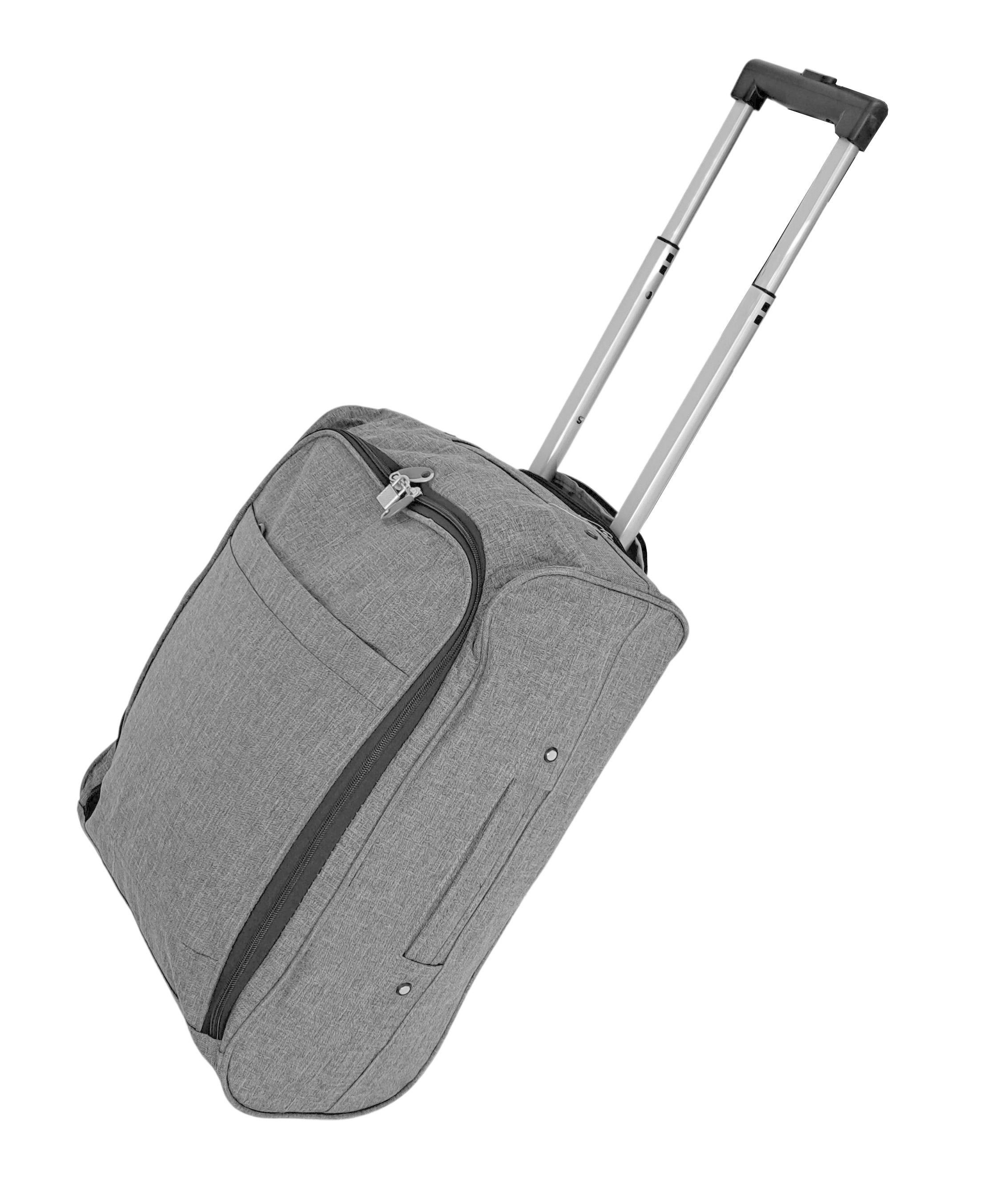 dynamic24 Handgepäck-Trolley ultraleicht nur 1,9kg, 2 Rollen, Boardcase Koffer Reisekoffer ...