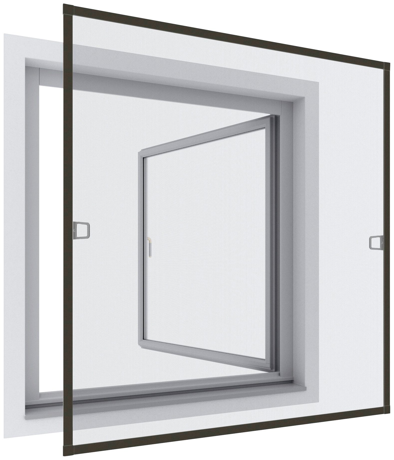 Windhager Insektenschutz-Fensterrahmen RHINO, BxH: 130x150 cm ...