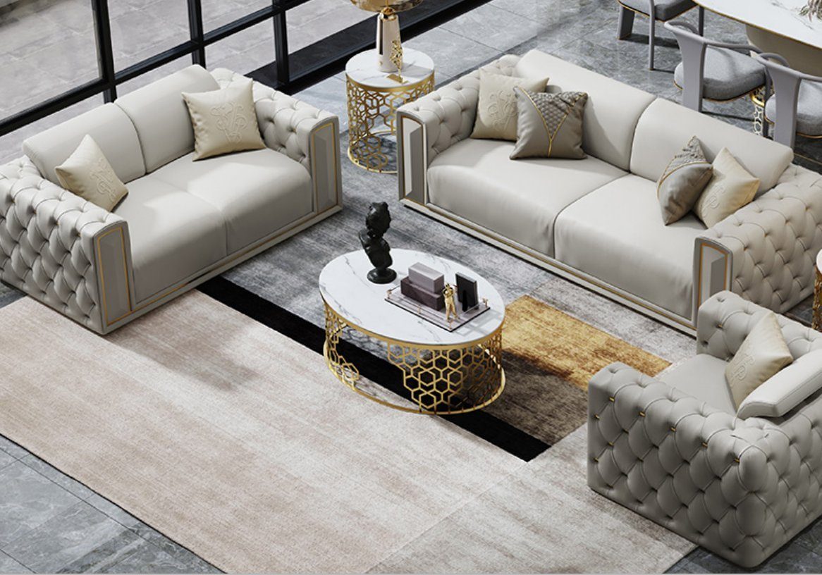 Jvmoebel Sofa Sofagarnitur 321 Sitzer Klassischer Wohnlandschaft