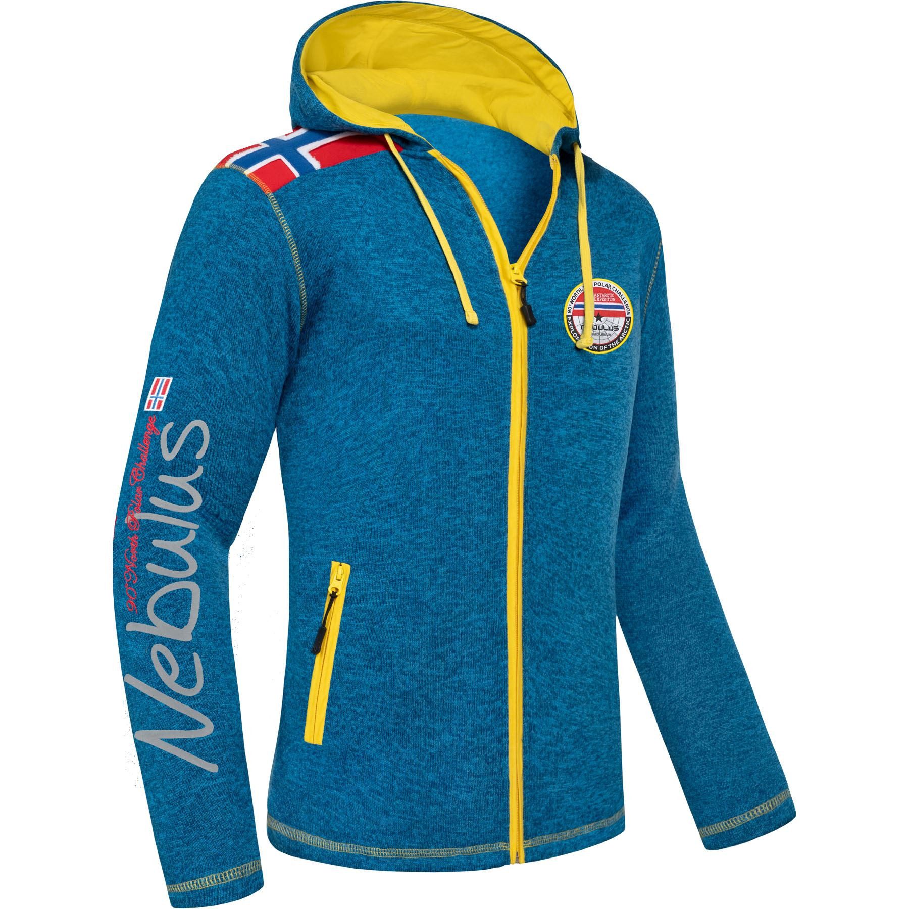 Nebulus Fleecejacke NORSKA, P4646 - Herren, navy meliert, 3XL