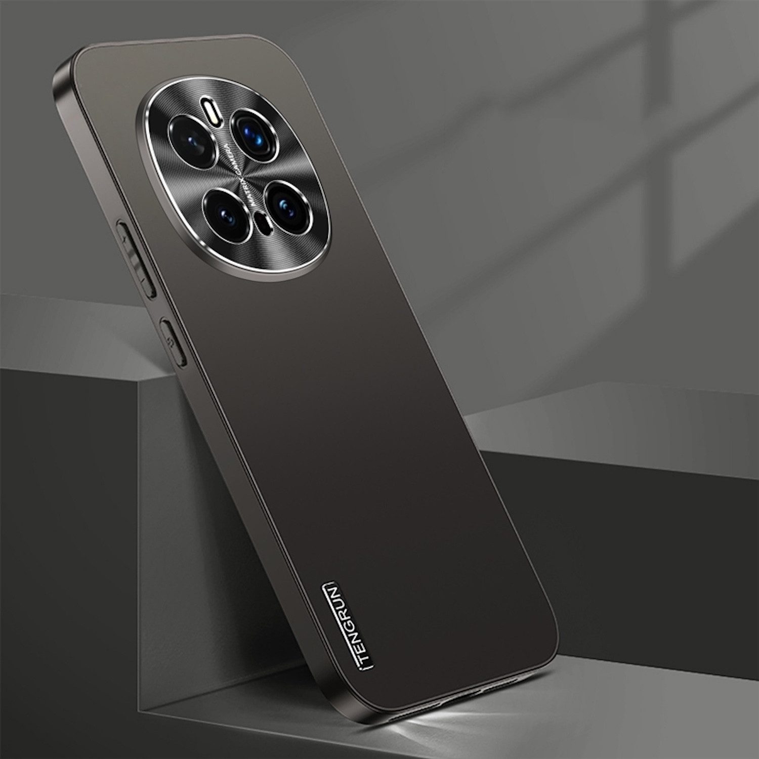 Wigento Handyhülle Für Honor Magic 7 Pro Feinmattes Metall Optik Design
