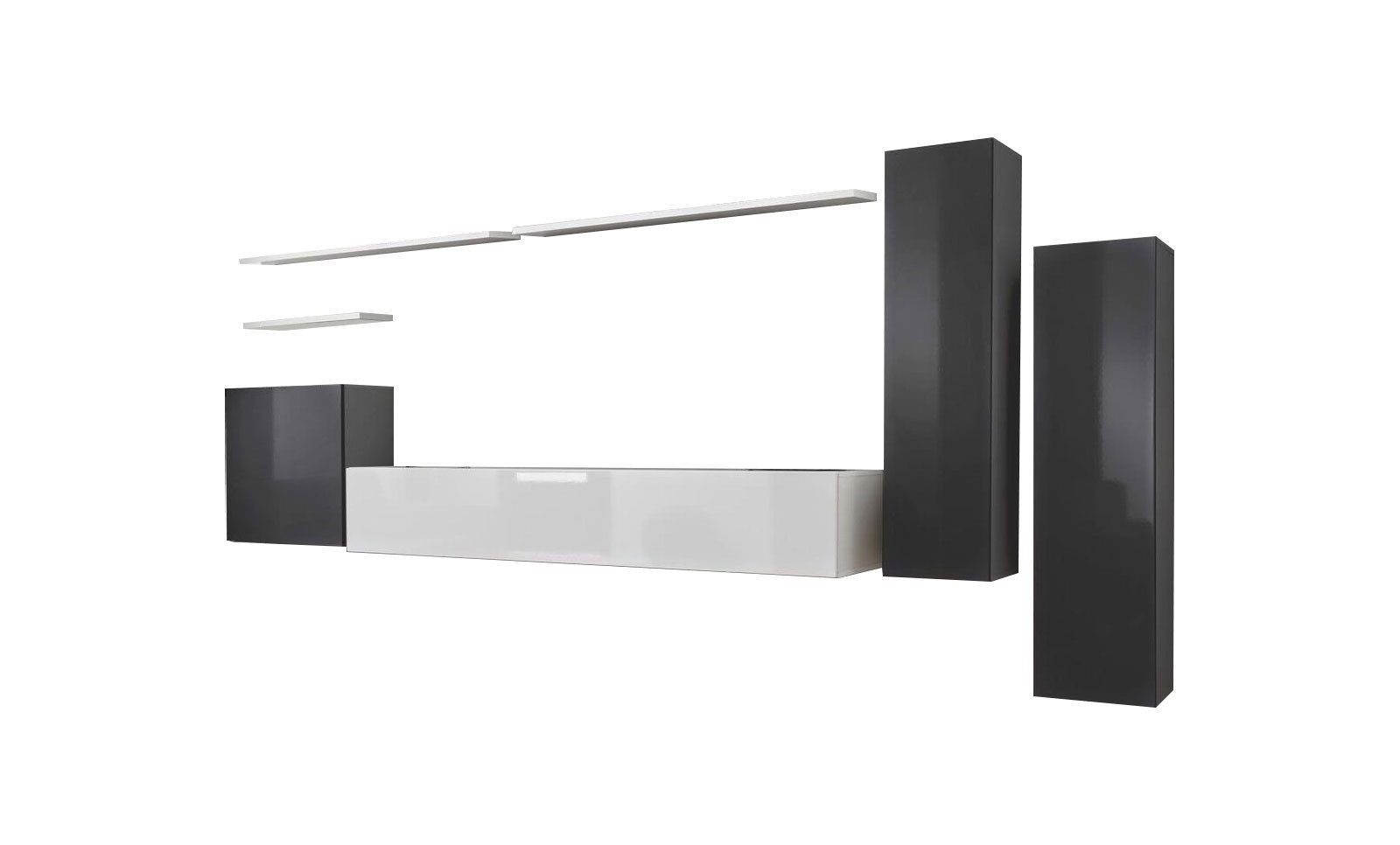 Xlmoebel Wohnzimmer Set Wohnregal Grau Möbel Wohnzimmer Designer Luxus