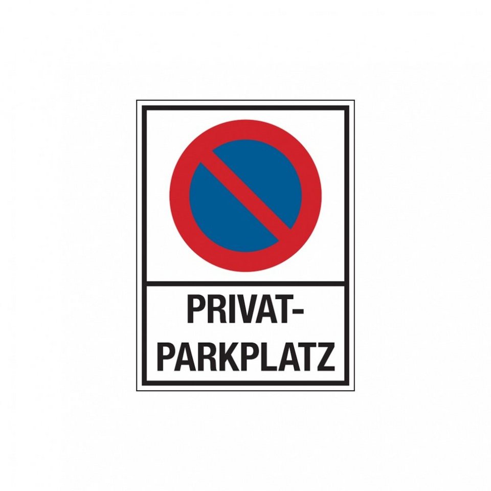 Dreifke Verkehrsschild Parkverbot, Privatparkplatz, Symbol ... Dreifke Verkehrsschild Parkverbot, Privatparkplatz, Symbol ...
