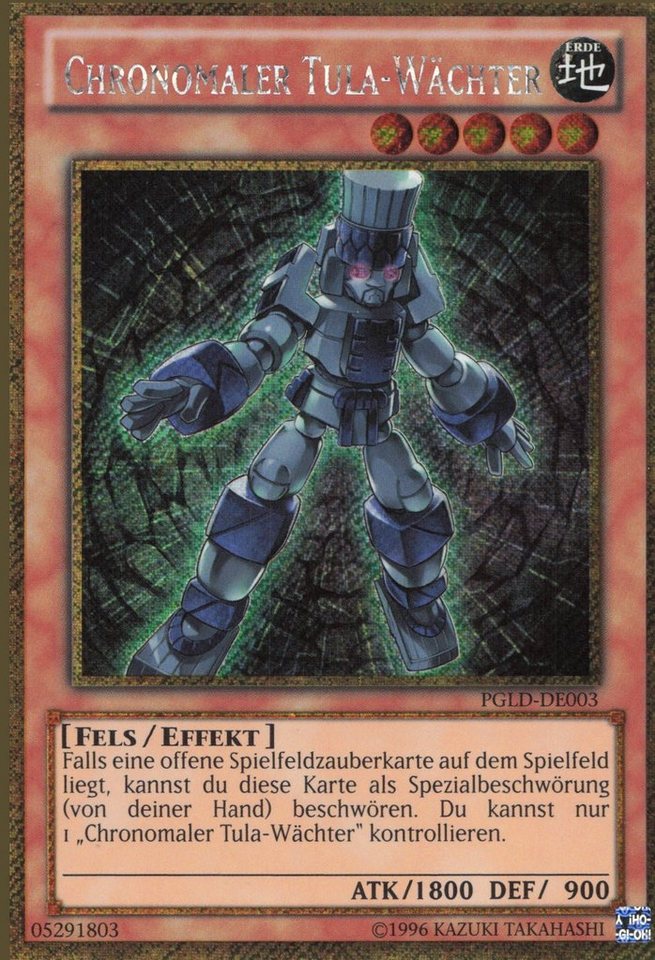 Recollectibles Sammelkarte Yugioh Karte Chronomaler Tula Wächter