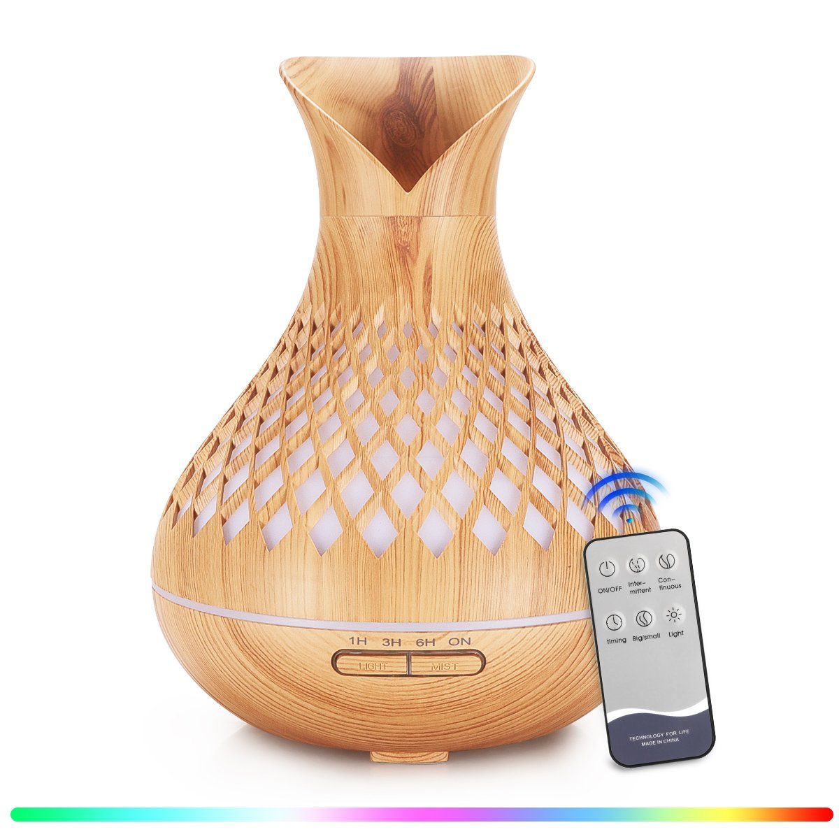 7magic Luftbefeuchter Aroma Diffuser Raumbefeuchter Led Mit Timer 0