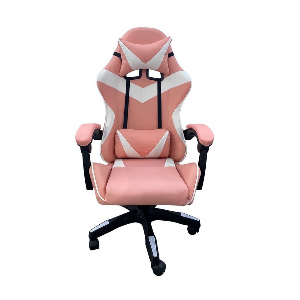 Hti Living Schreibtischstuhl Schreibtischstuhl Krit Pink Weiß Stück 1