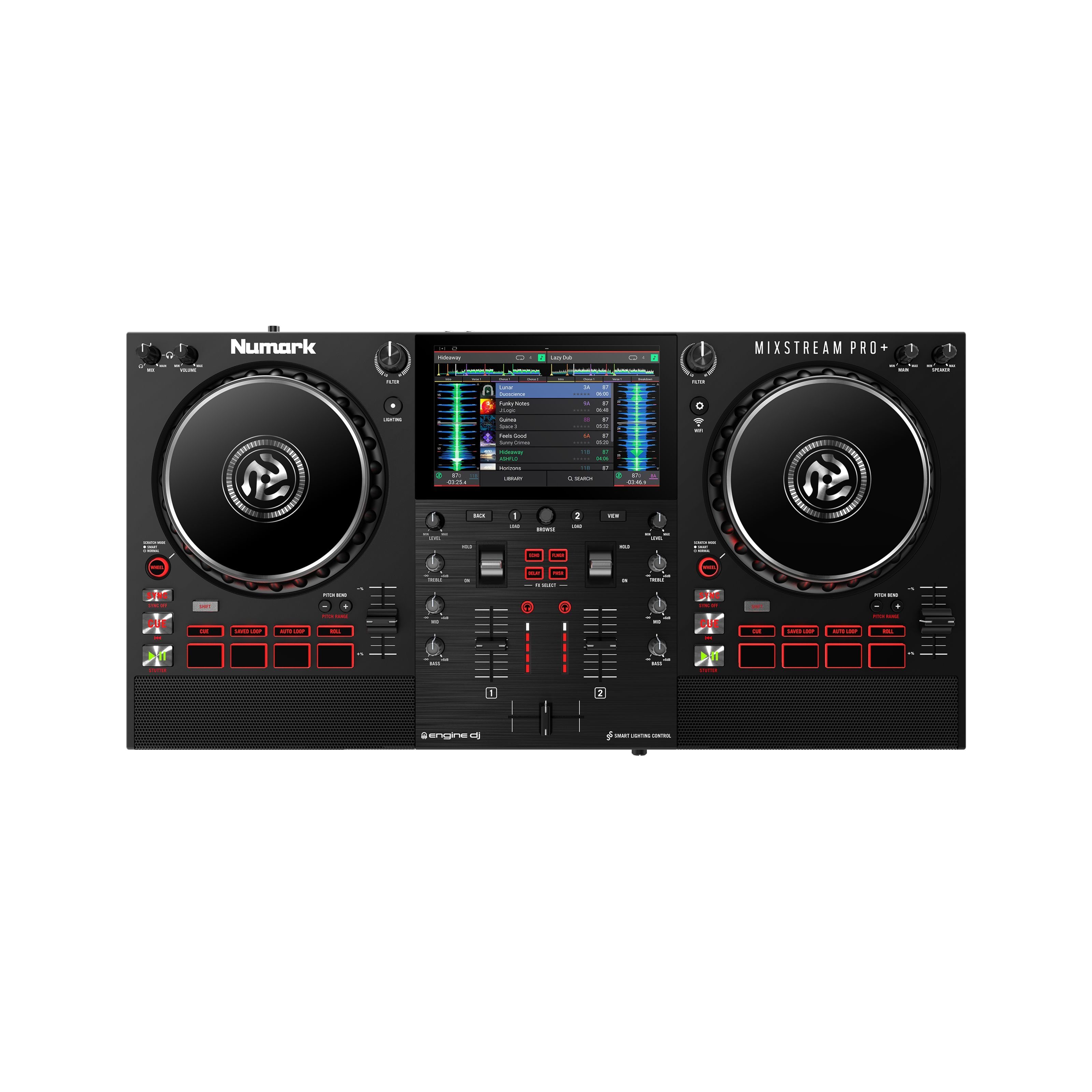 Numark DJ Controller Mixstream Pro+ Standalone DJ Console mit WIFI ...