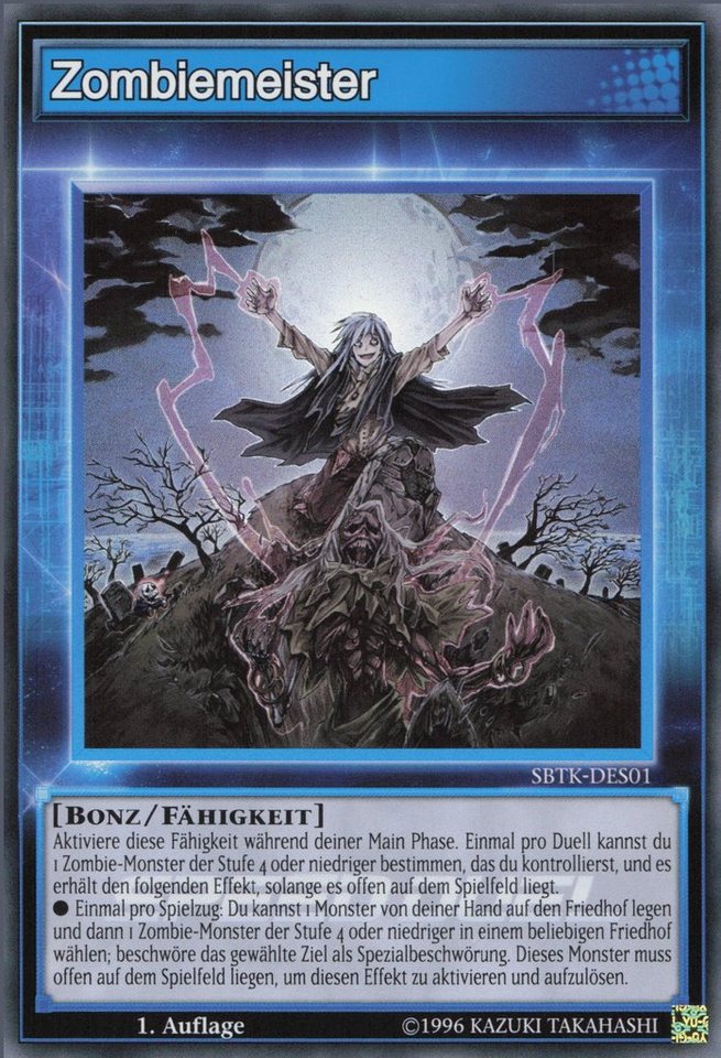 Recollectibles Sammelkarte Yugioh Karte Zombiemeister Skill Deutsch