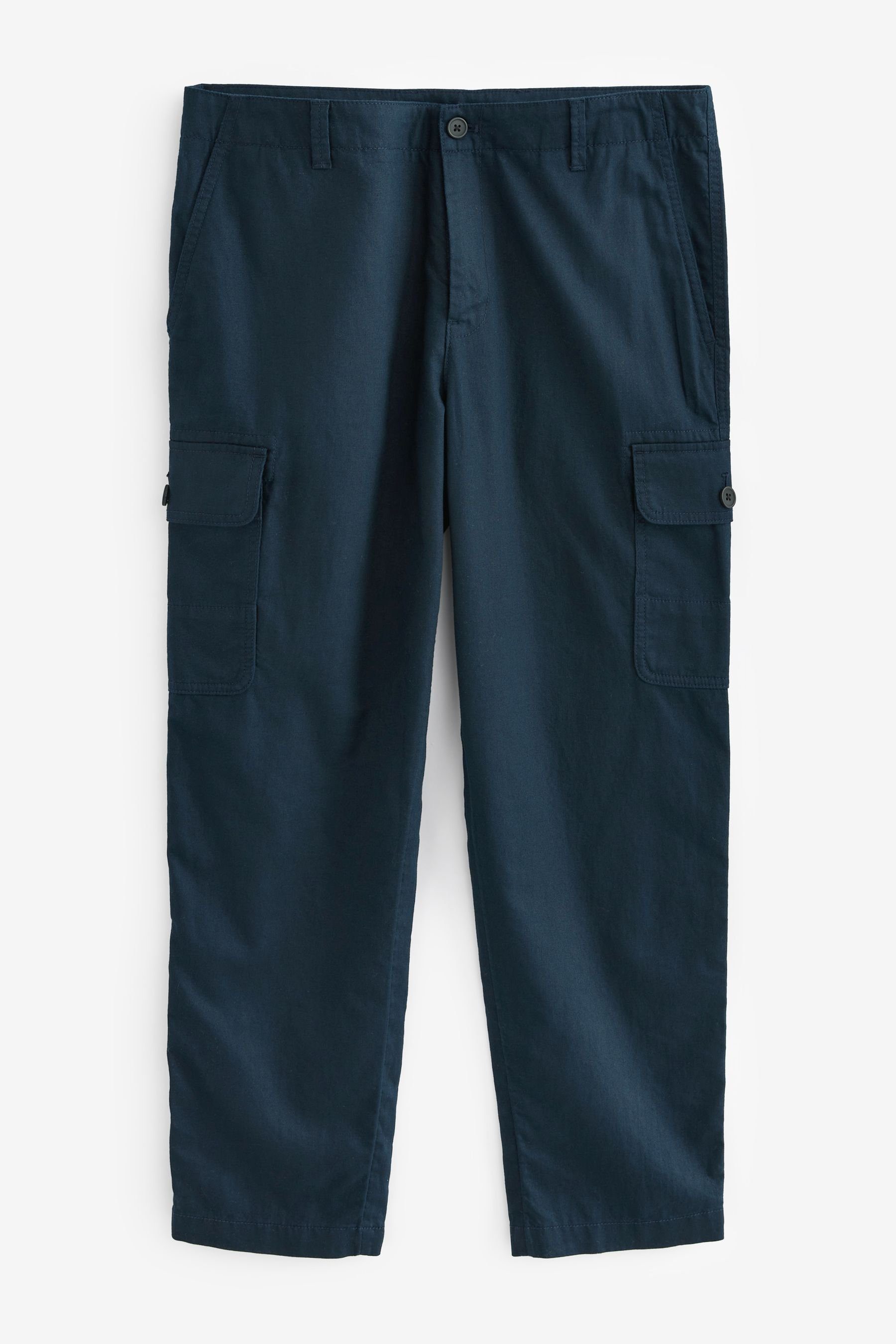Next Cargohose Cargo Hose Aus Leinenmischung Relaxed Tapered 1 Tlg