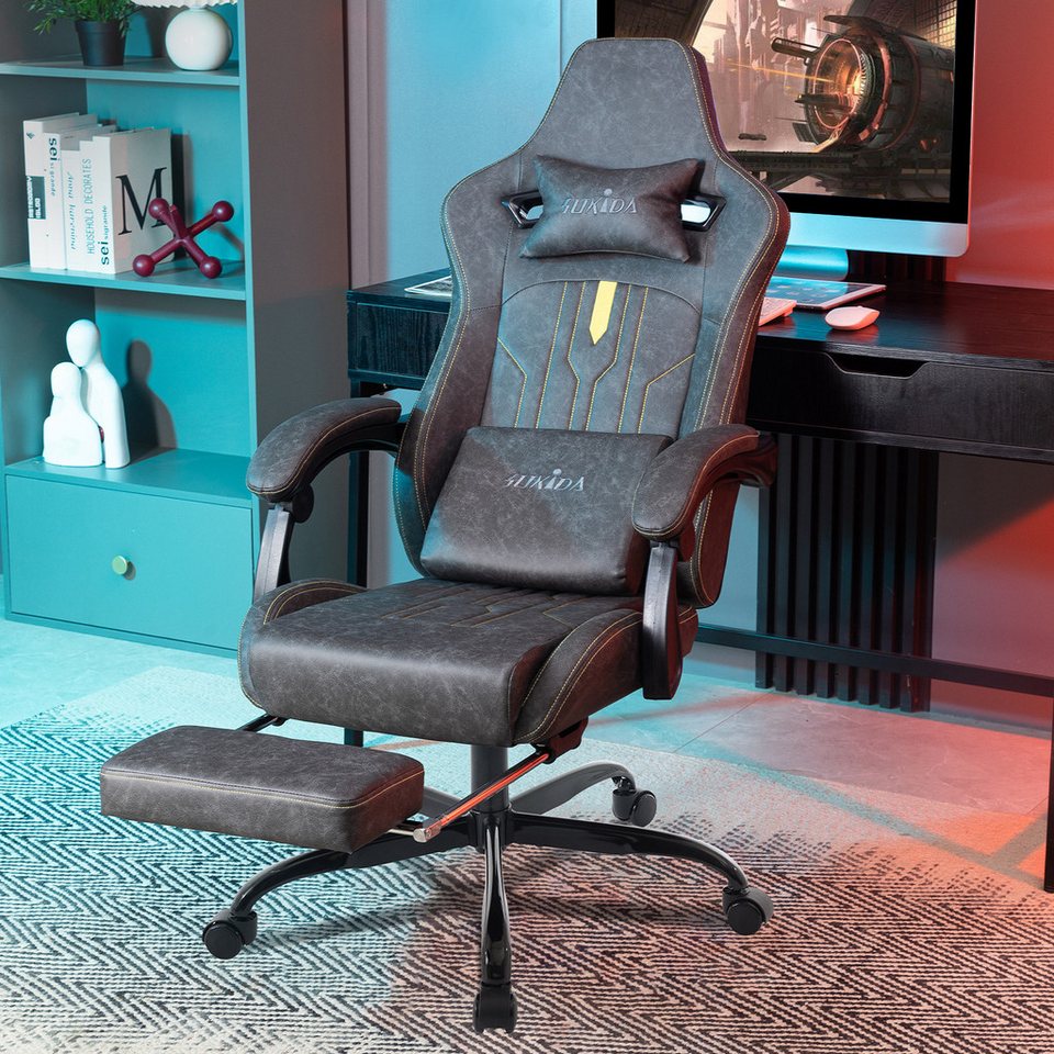Blingbin Gaming Stuhl Ergonomischer Bürostuhl Pc Gamer Sessel Chair Mit