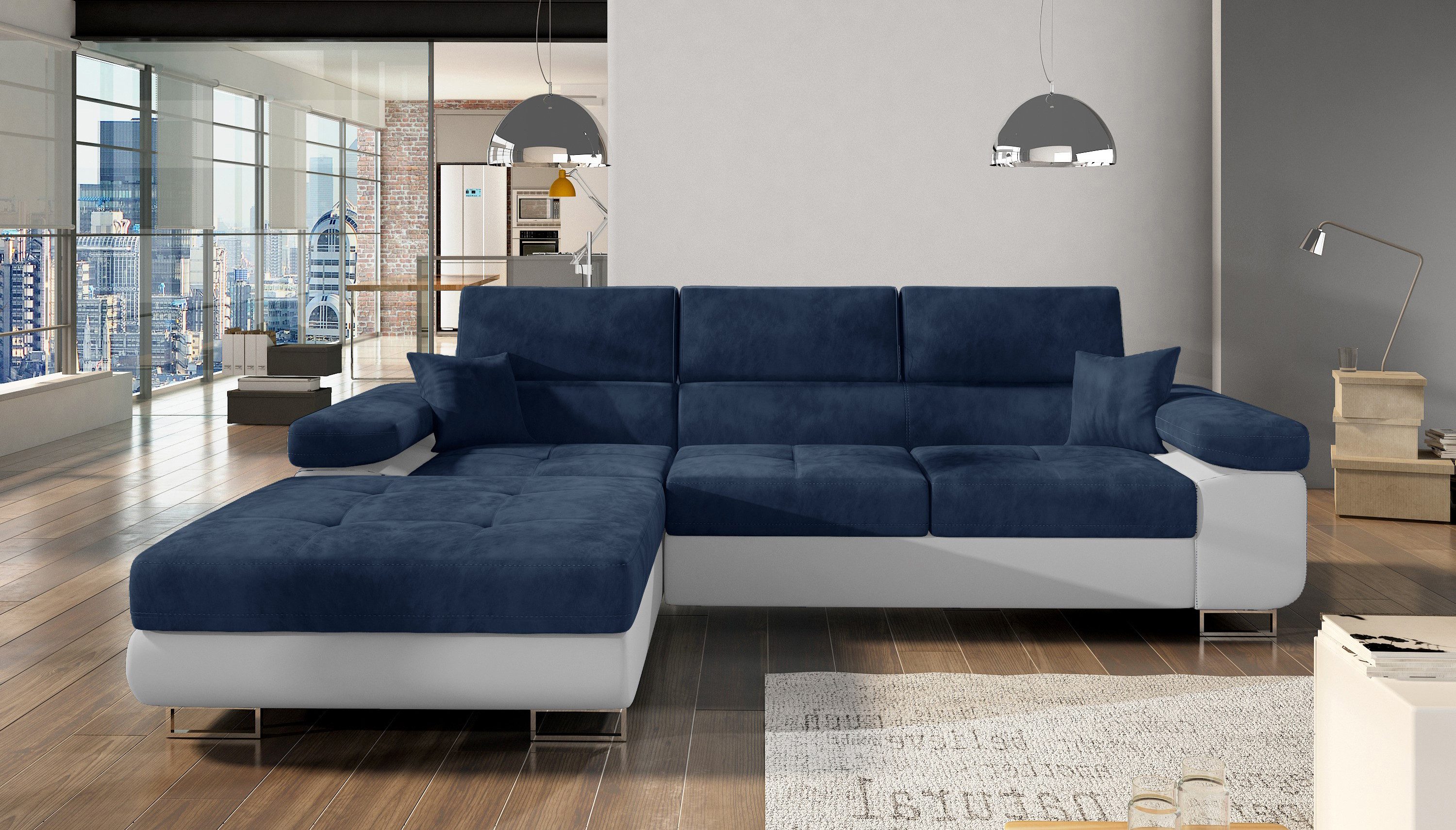 Mf Design Polsterecke Amanda Mit Bettfunktion Ottomane Wählbar