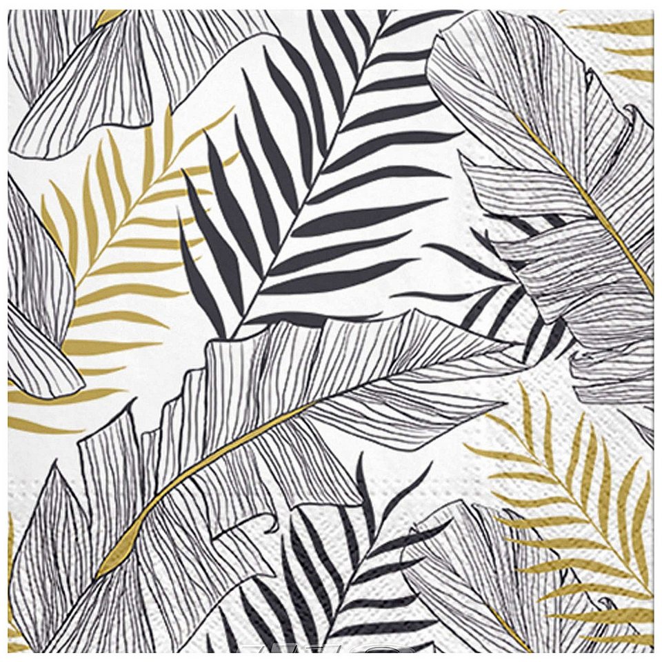 Macosa Home Papierserviette Papier Servietten Set 40 Stk 33 X 33 Cm