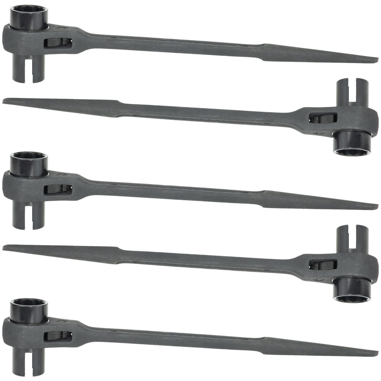 HASKYY Ratsche 5x Gerüstbauratsche 19x22mm geschlitzt Flügelmutter ...