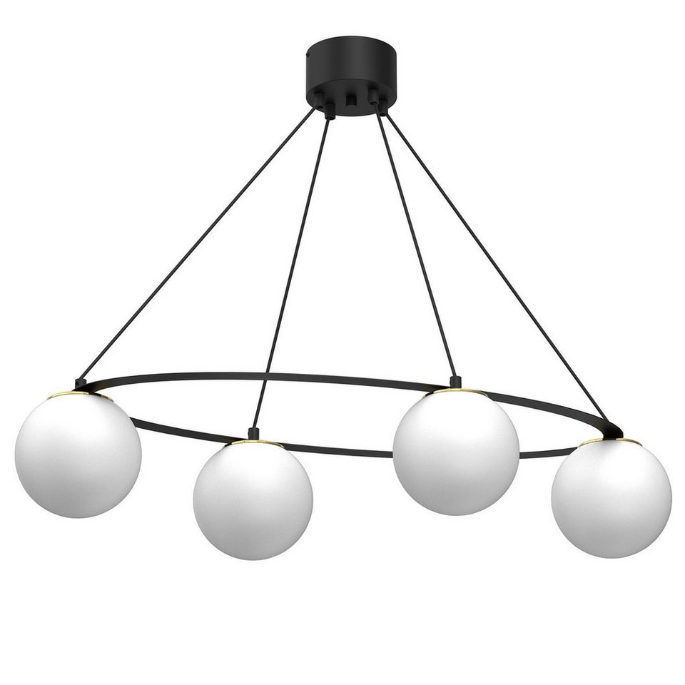 Licht Erlebnisse Pendelleuchte Carazil Ohne Leuchtmittel Metall Glas