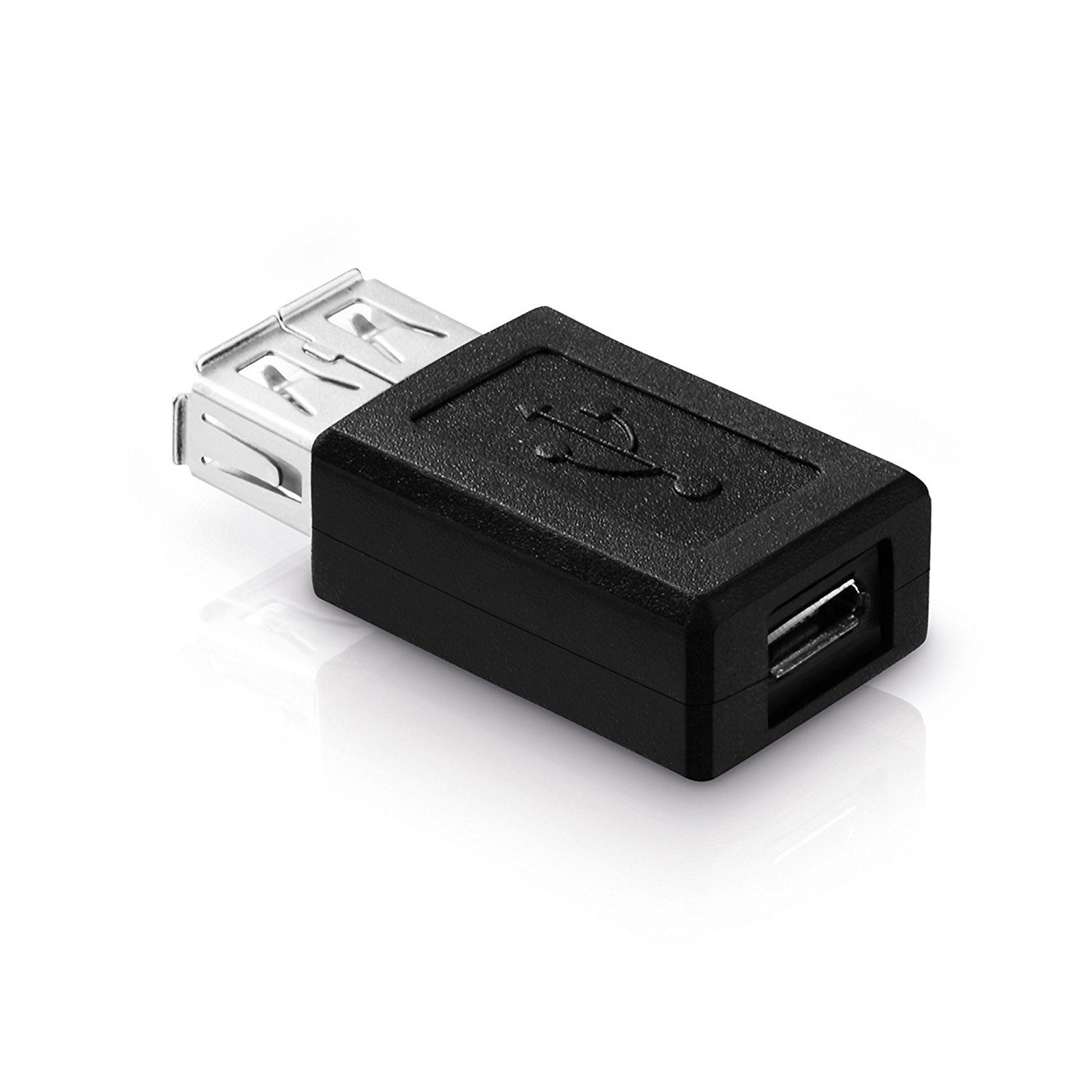 conecto USB 2.0-Adapter Micro-USB-Buchse auf USB-Buchse Typ A schwarz ...
