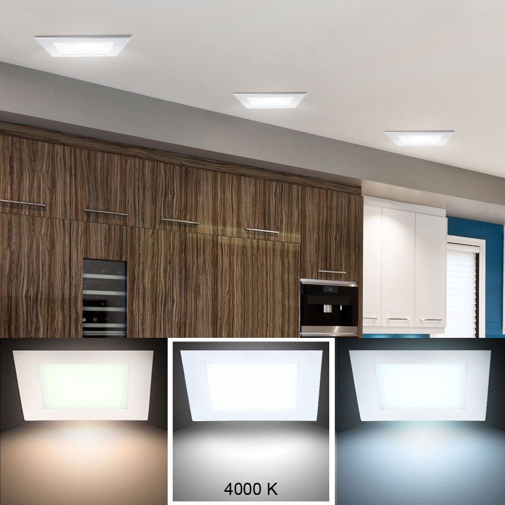 Etc Shop Led Panel 2er Set Led Einbau Raster Leuchten Decken Alu Wand