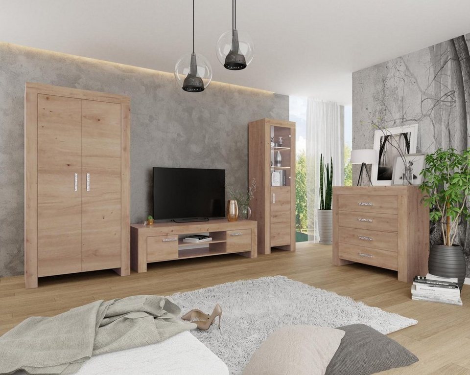 Jvmoebel Wohnzimmer Set Wohnzimmer Wohnwand Set Gruppe Garnitur