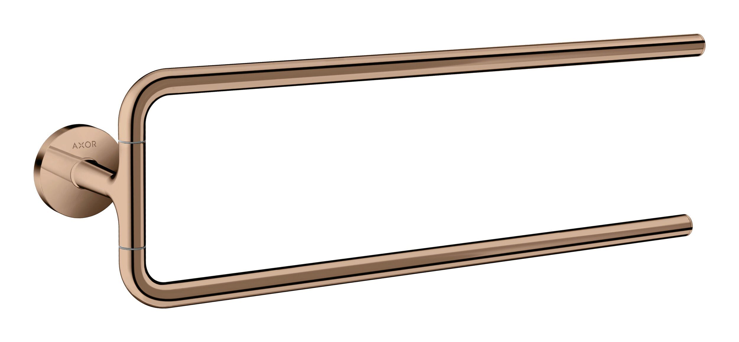 hansgrohe Handtuchhalter Axor Universal Circular, Zweiarmig - Polished Red Gold