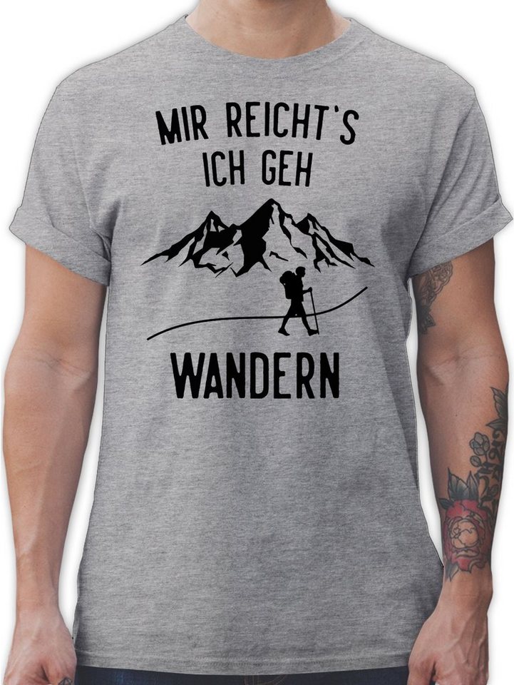 Shirtracer T-Shirt MIr reichts ich geh wandern Berge - Wandern Laufen ... Shirtracer T-Shirt MIr reichts ich geh wandern Berge - Wandern Laufen ...