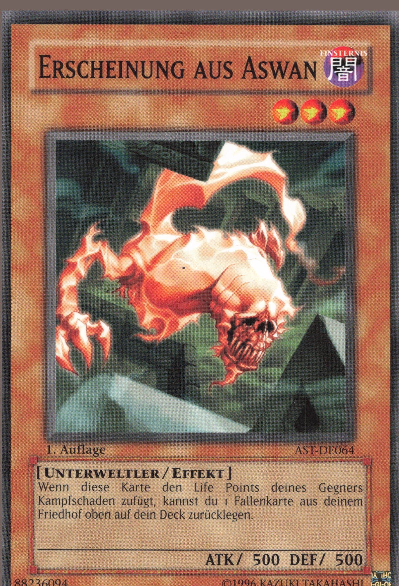 Recollectibles Sammelkarte Yugioh Karte Erscheinung Aus Aswan Yu Gi Oh
