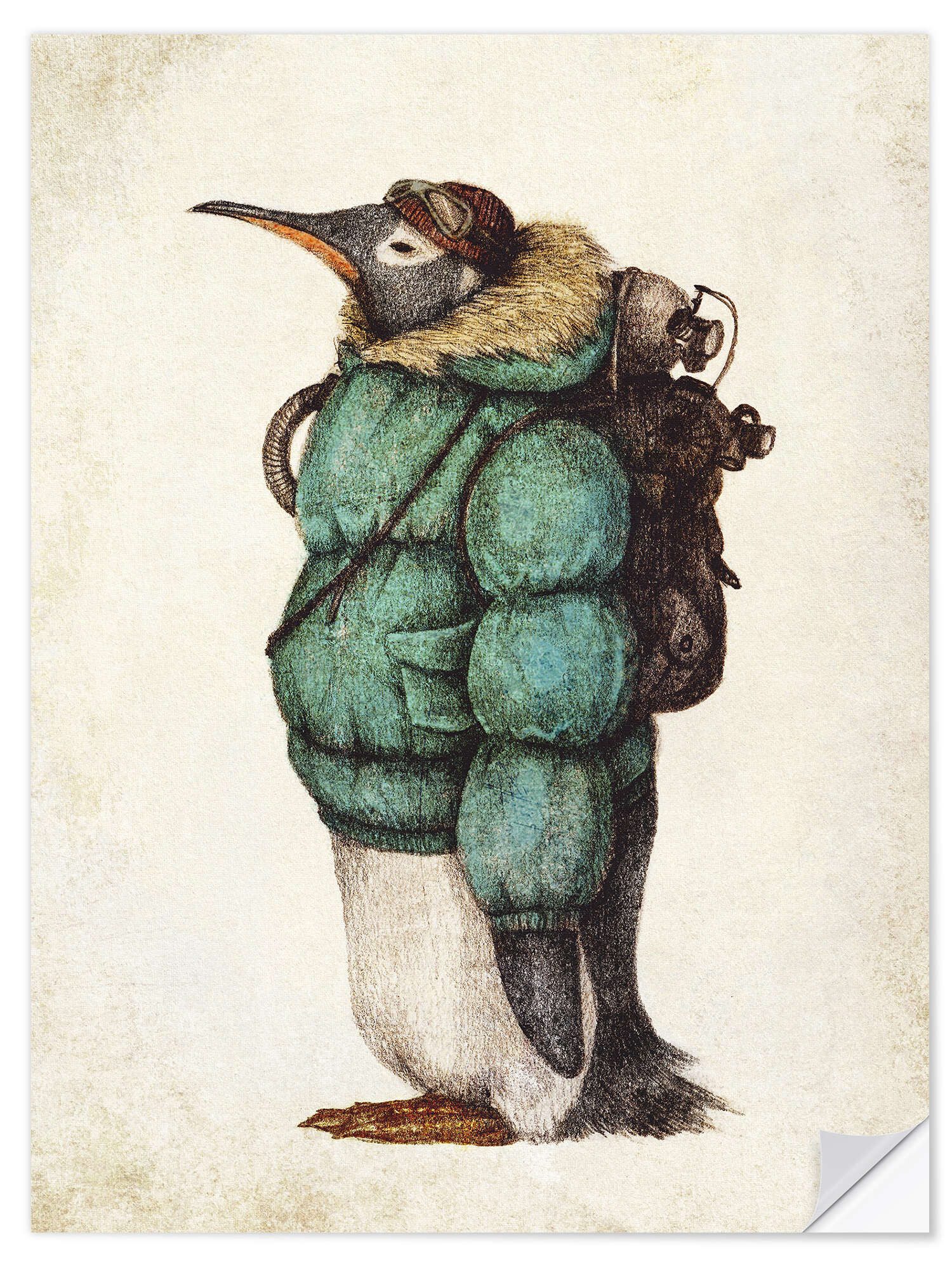 Posterlounge Wandfolie Mike Koubou Polarforscher I Kinderzimmer