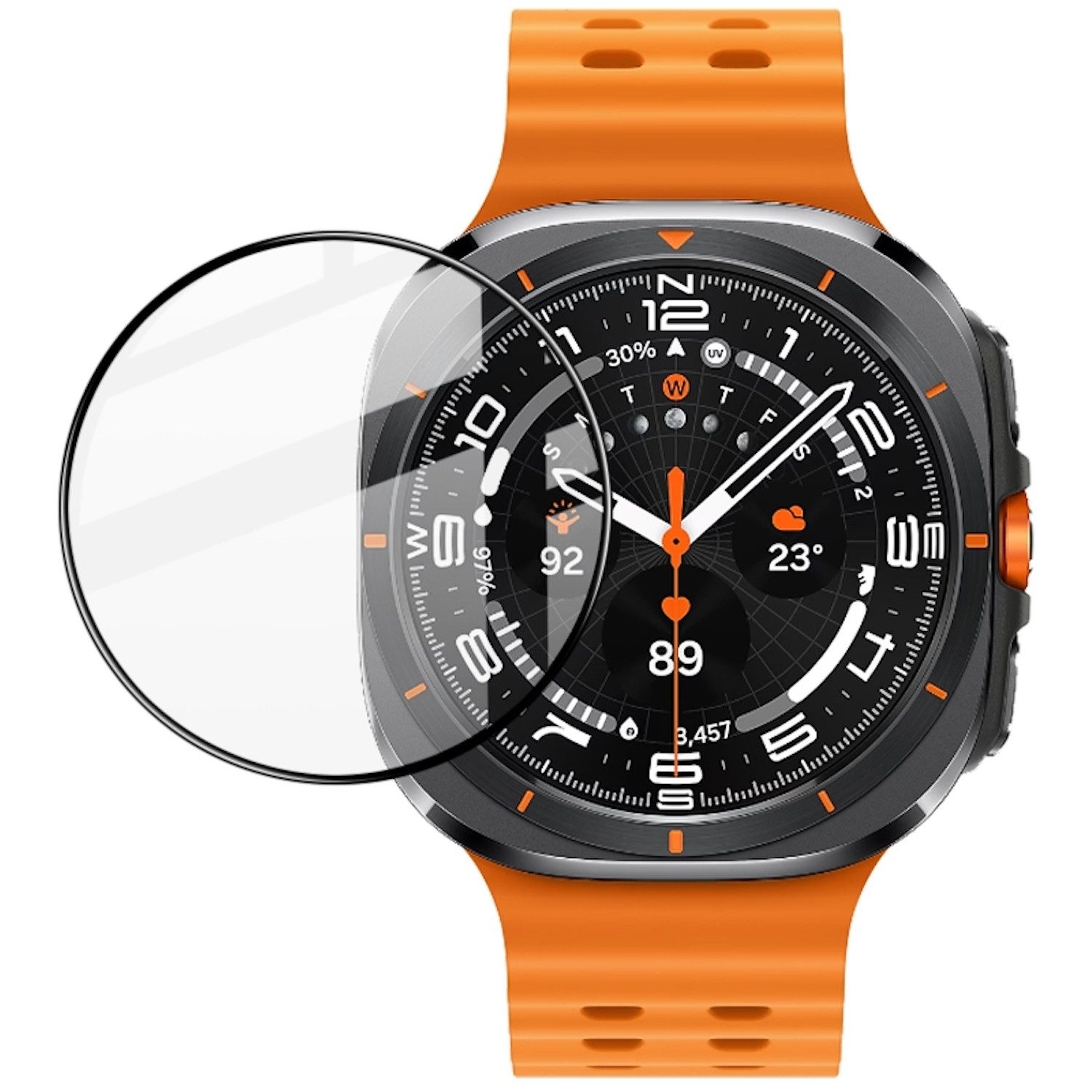 Wigento Smartwatch Hülle Für Samsung Galaxy Watch Ultra 47mm 25d H9