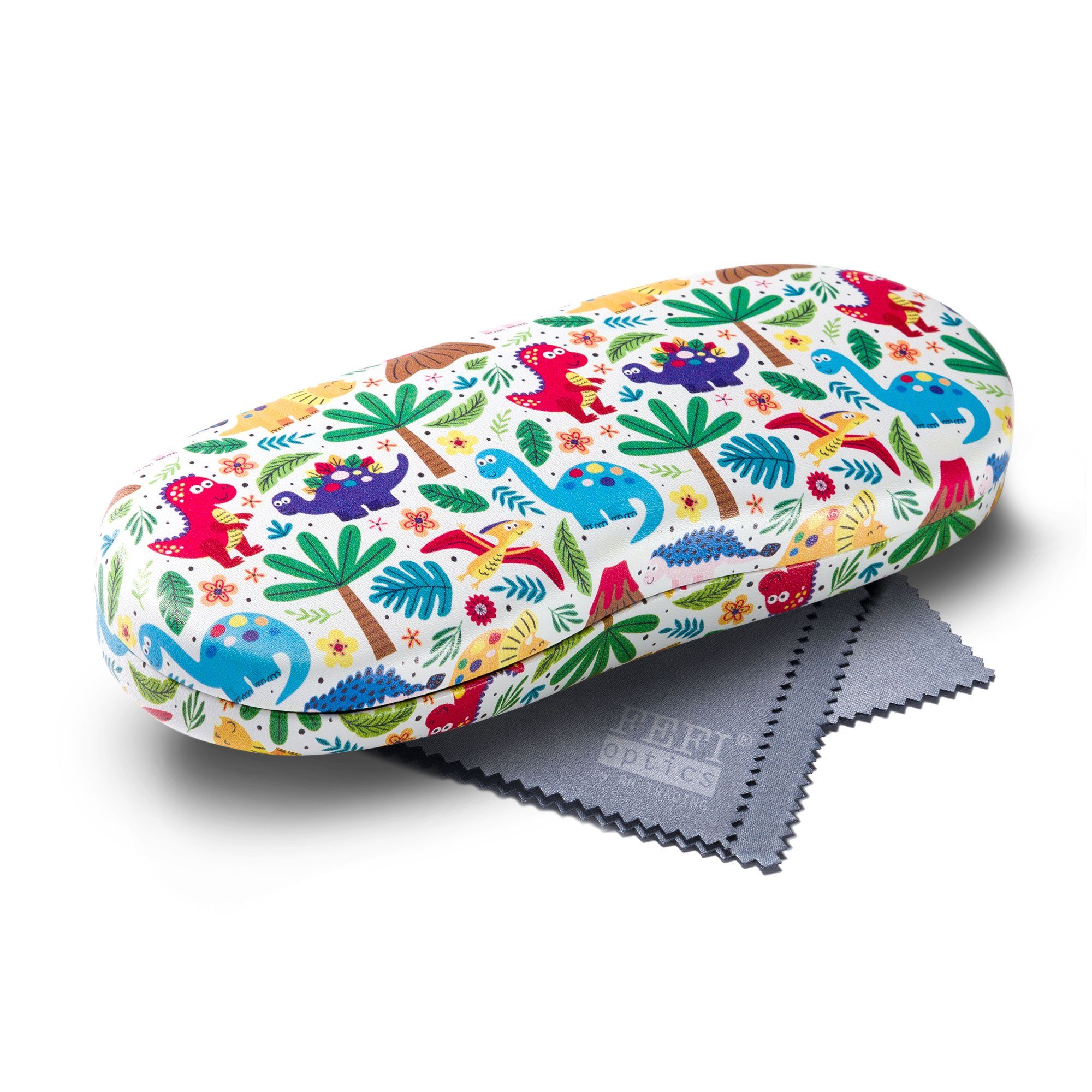 FEFI Brillenetui "Kinder Brillenetui (Hardcase)", Set aus 1 Etui + hochwertigem Mikrofasertuch