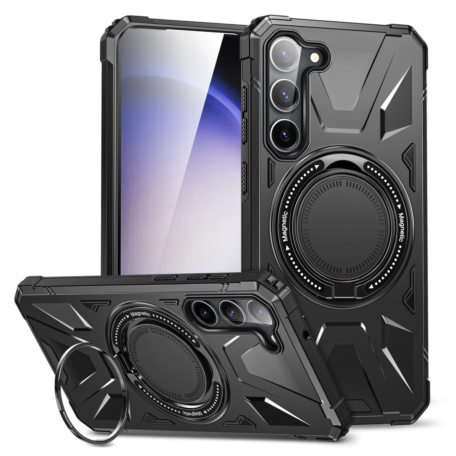Wigento Handyhülle Für Samsung Galaxy S25 Plus Magsafe Schock Magnet