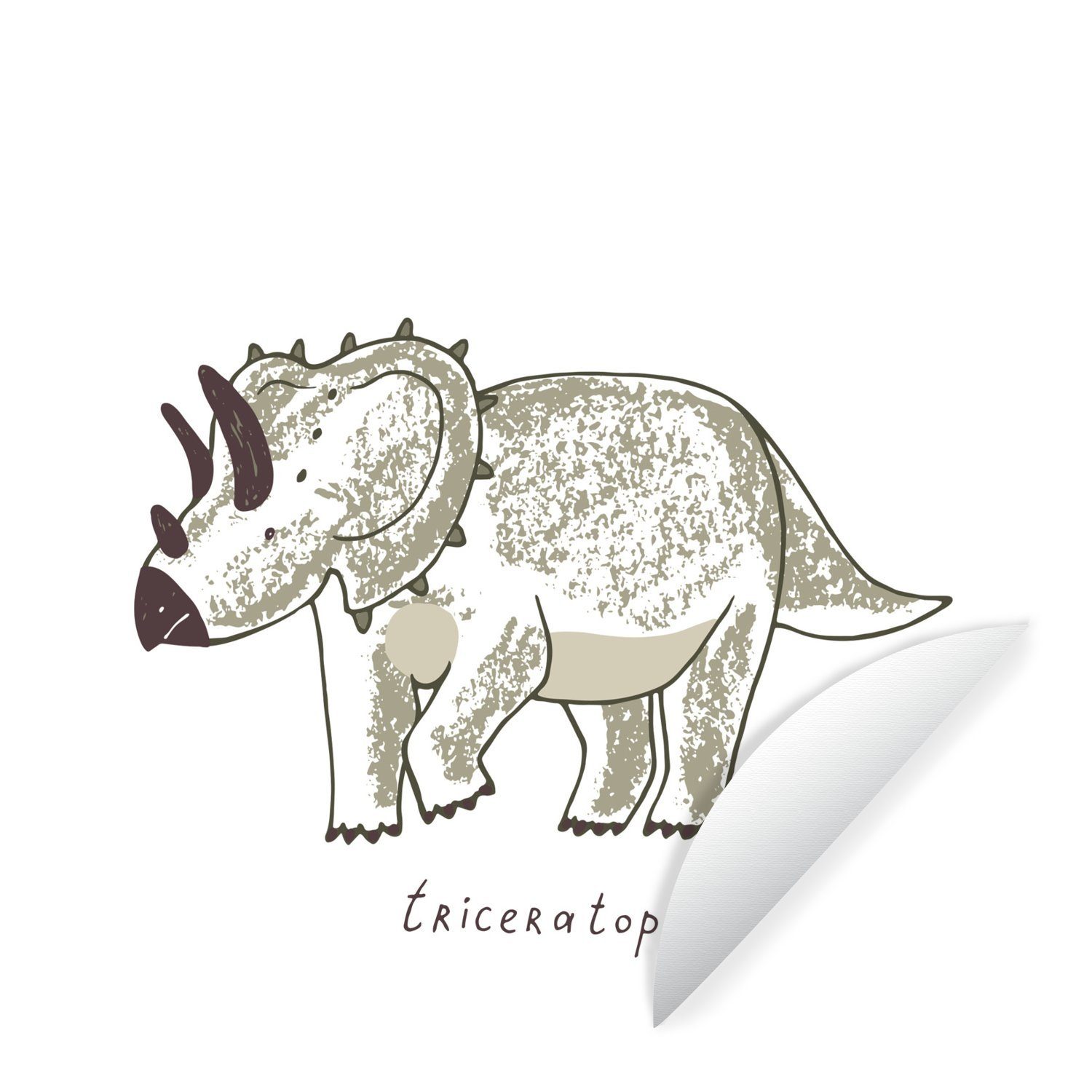 Muchowow Wandsticker Kinderzimmer Triceratops Dinosaurier Jungen