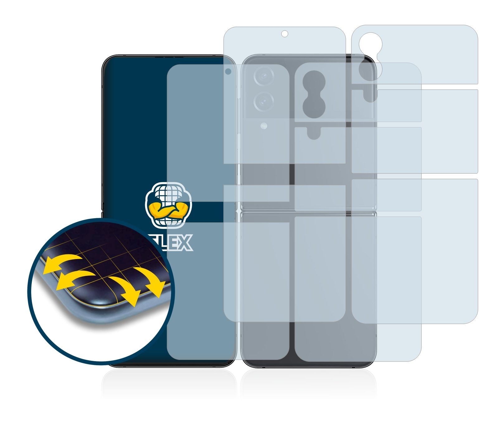 Brotect Für Samsung Galaxy Z Flip 4 Vorder Rückseite Für Samsung