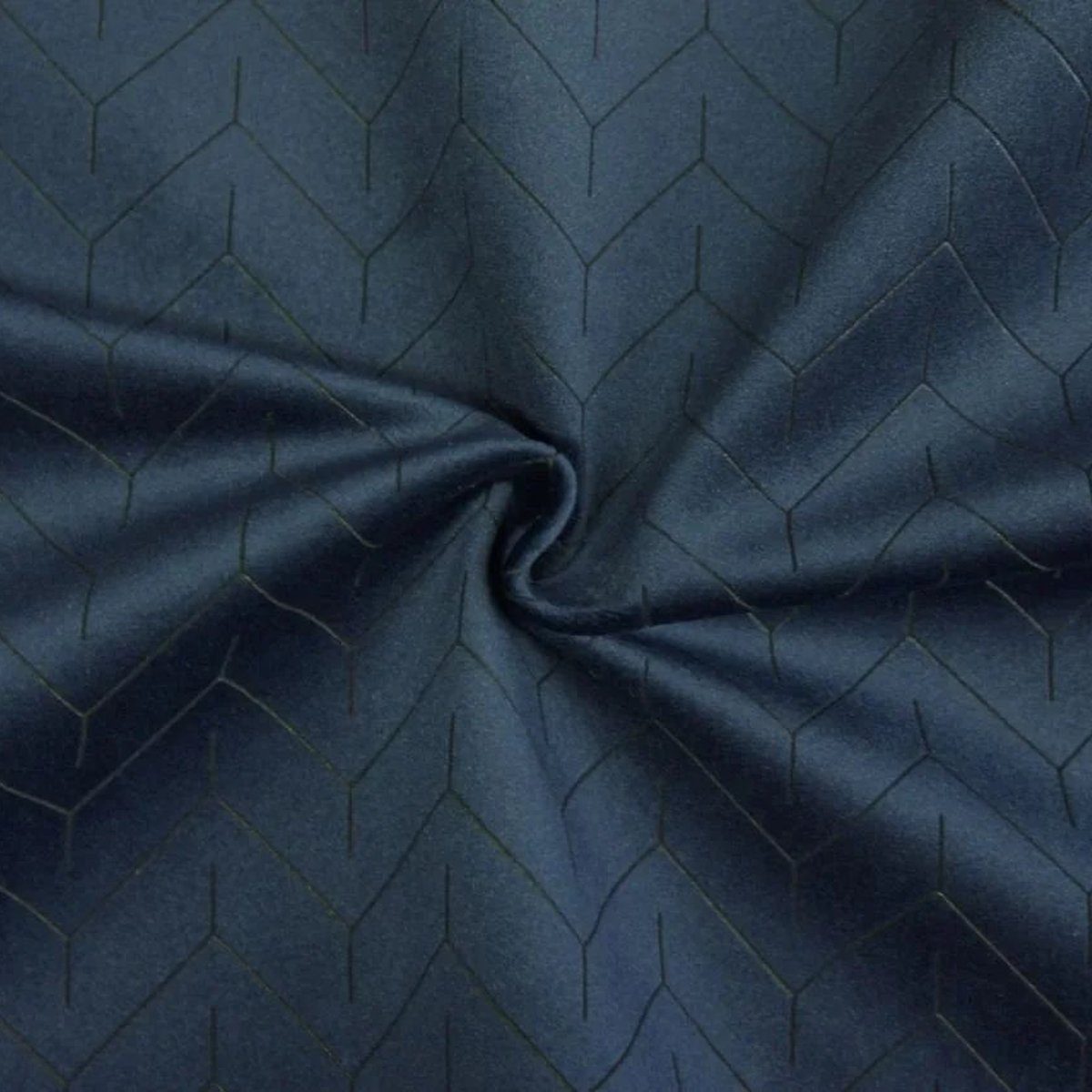 Stofferia Stoff Polsterstoff Samt Laser Gen Blau, Breite 140 cm, Meterware