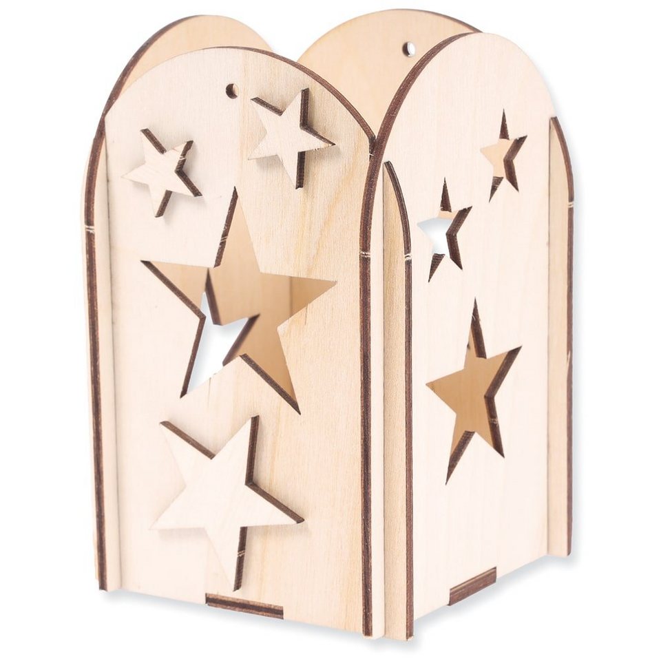 Matches21 Home And Hobby Holzbaukasten Steckbausatz Tischlaterne Mit