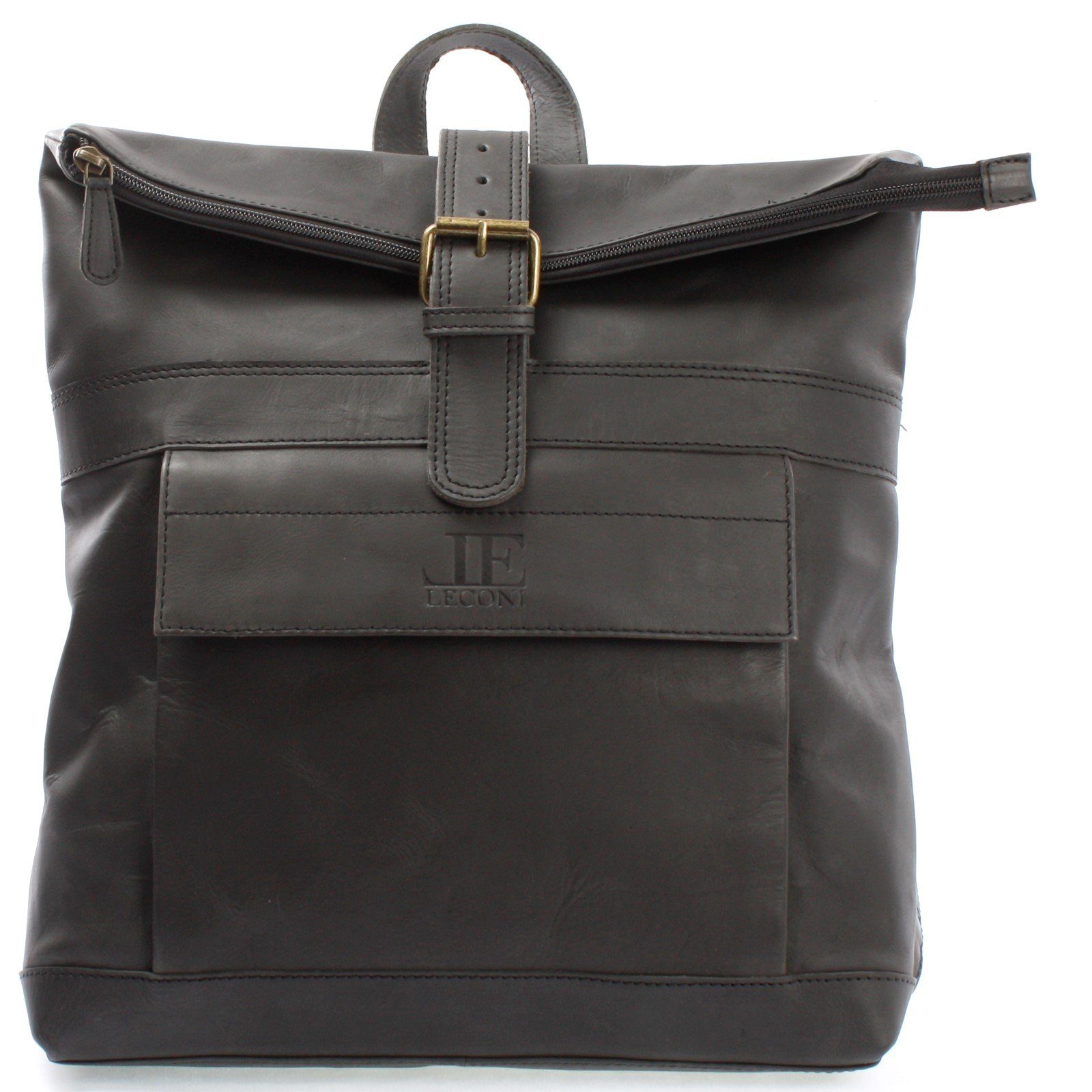 ᐅ LECONI Freizeitrucksack Roll Top Rucksack Leder LE1034 | OTTO