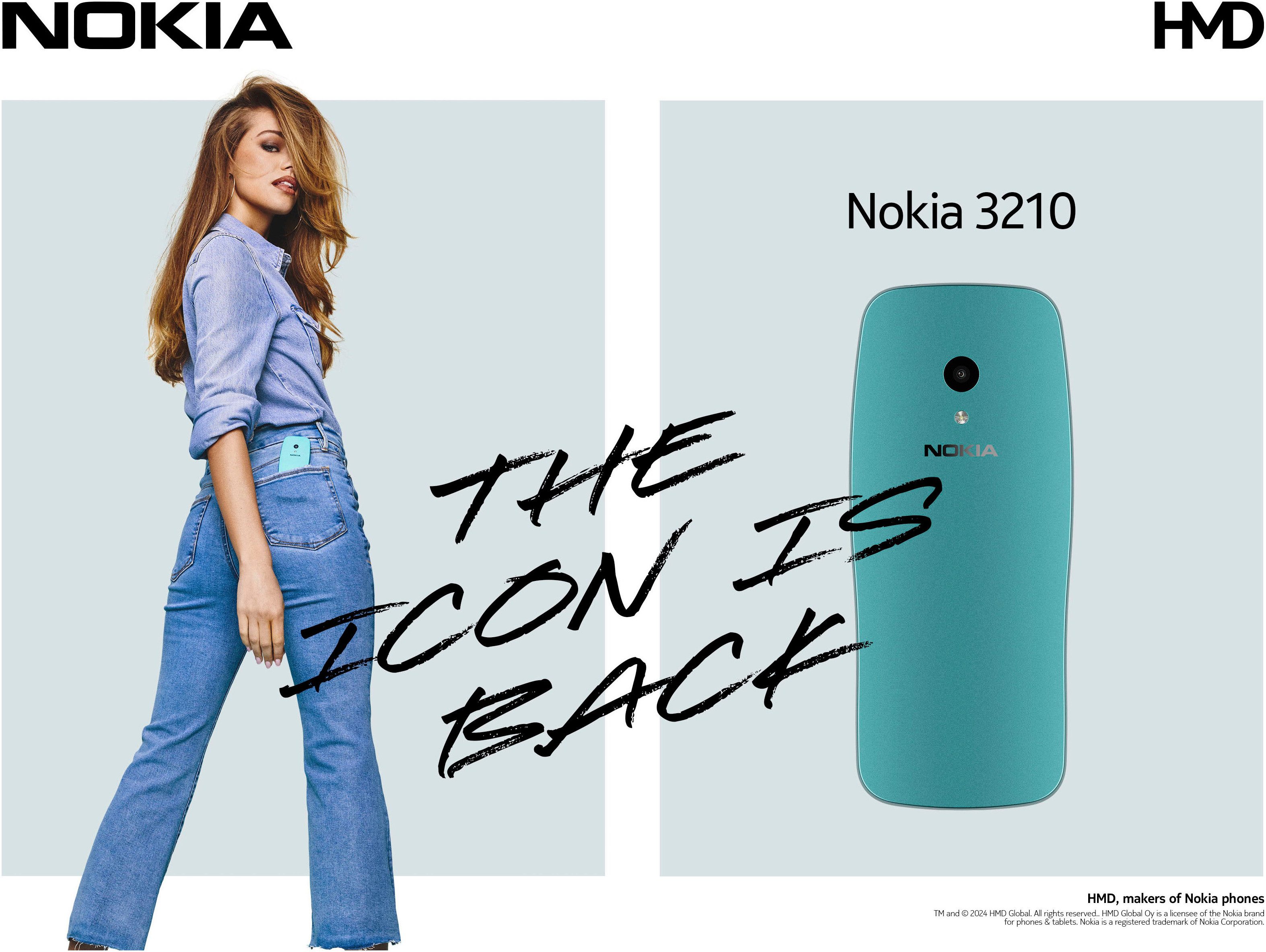 Nokia 3210 4G Handy (6,09 cm/2,4 Zoll, 2 MP Kamera), Eine Hommage an ...