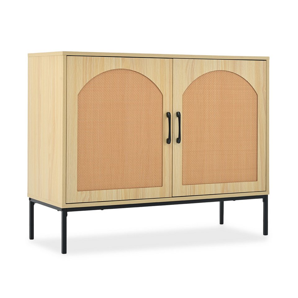 Refined Living Sideboard Wohnzimmerschrank Rattan Aufbewahrungsschrank
