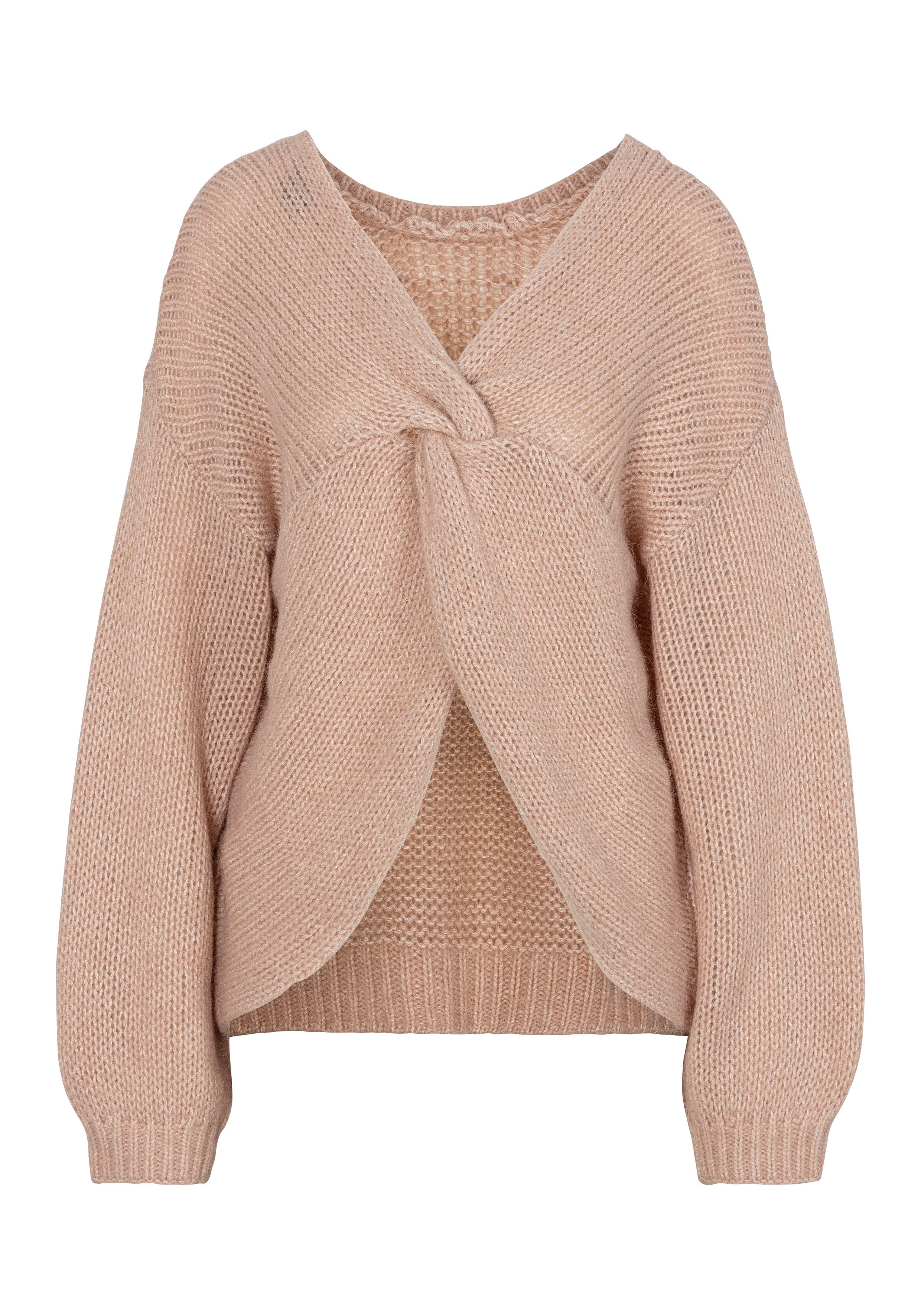 BOSS ORANGE Strickpullover C_Fobain mit Knotendetail