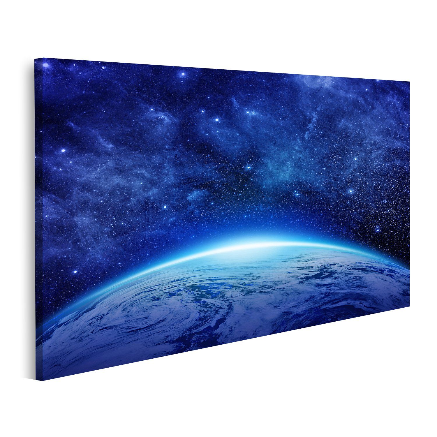Islandburner Leinwandbild Bild Auf Leinwand Blue Planet Earth Sun Stars
