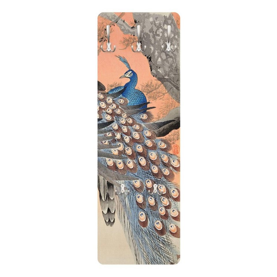 Bilderdepot24 Garderobenpaneel Rosa Kunst Retro Vintage Tiere Vintage
