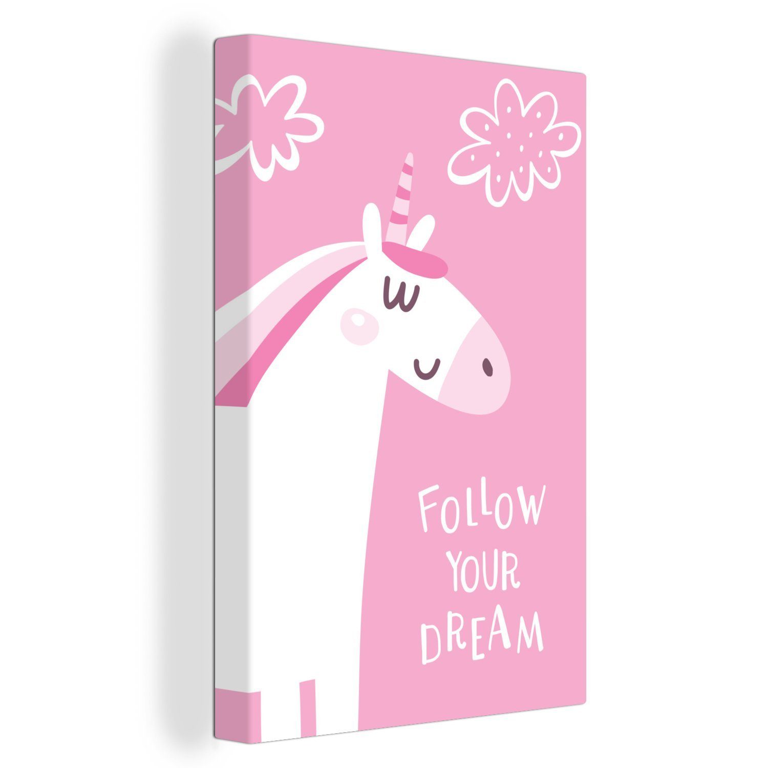 Onemillioncanvasses® Leinwandbild Illustration Eines Einhorns Und Des