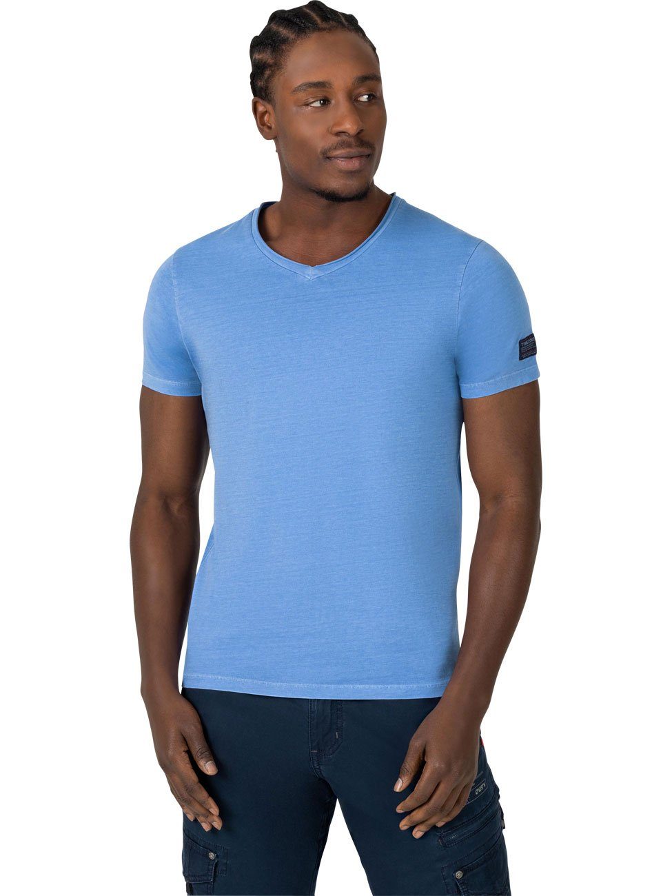 TIMEZONE T-Shirt BASIC V-NECK (1-tlg) aus 100% Baumwolle