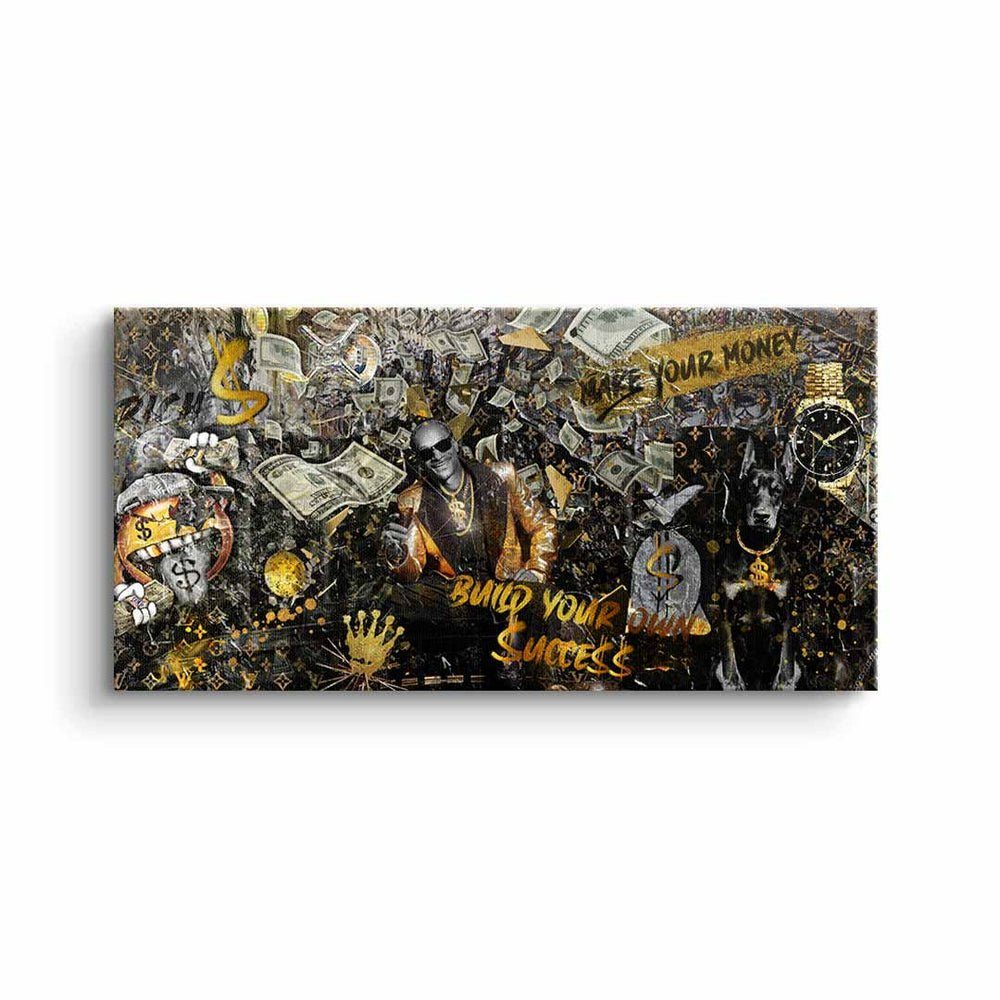 Dotcomcanvas® Leinwandbild Premium Motivationsbild Build Your Own