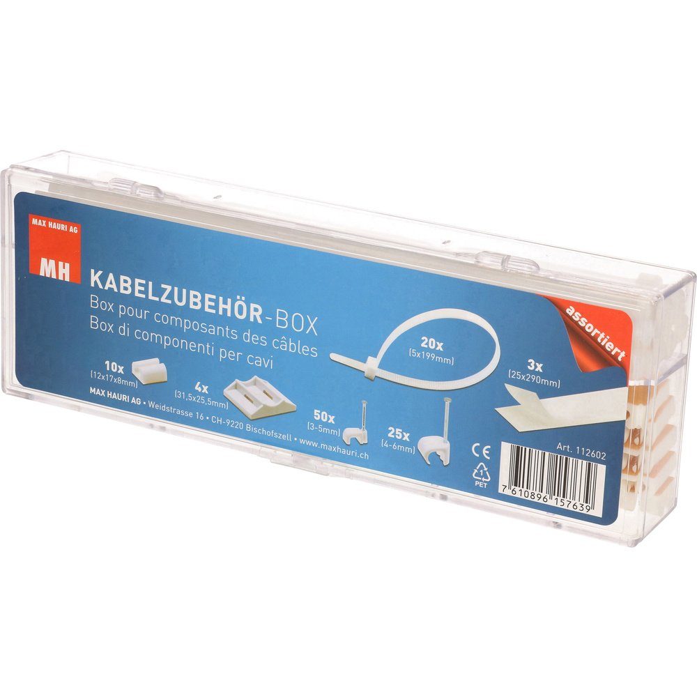 Max Hauri AG Kabelbinder Max Hauri AG Kabelhalter-Sortimentsbox 112602 1 St. (112602)