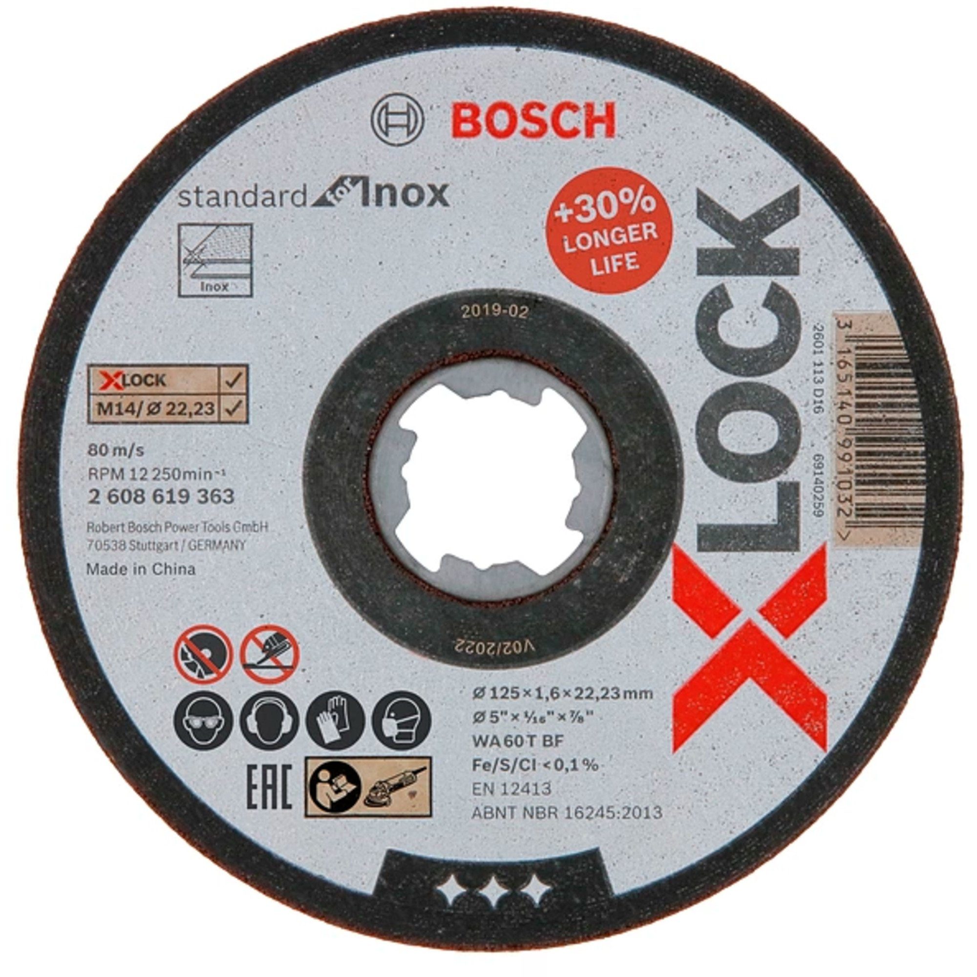 Bosch Professional Trennscheibe Bosch Professional X-LOCK Trennscheibe Standard, Ø 125 mm ...