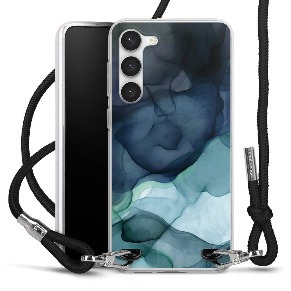 Deindesign Handyhülle Wasserfarbe Textur Muster Liquid Art Twilight